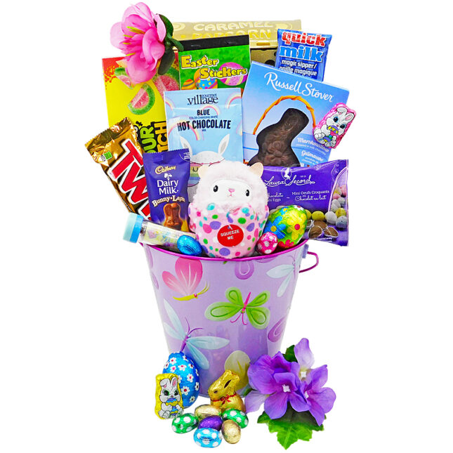 Happy Hopping Bunny Easter Gift Basket - Delivery Quebec