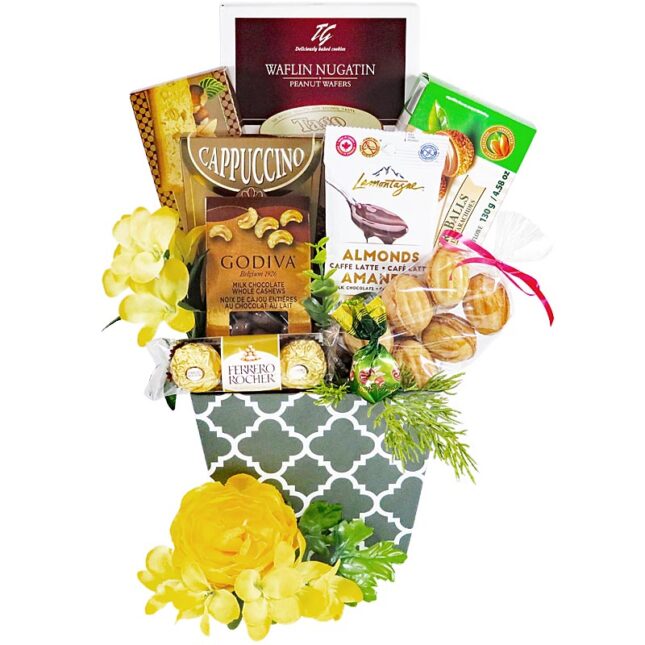 Nutty Sweets Basket with all kinds of goodies with nuts
